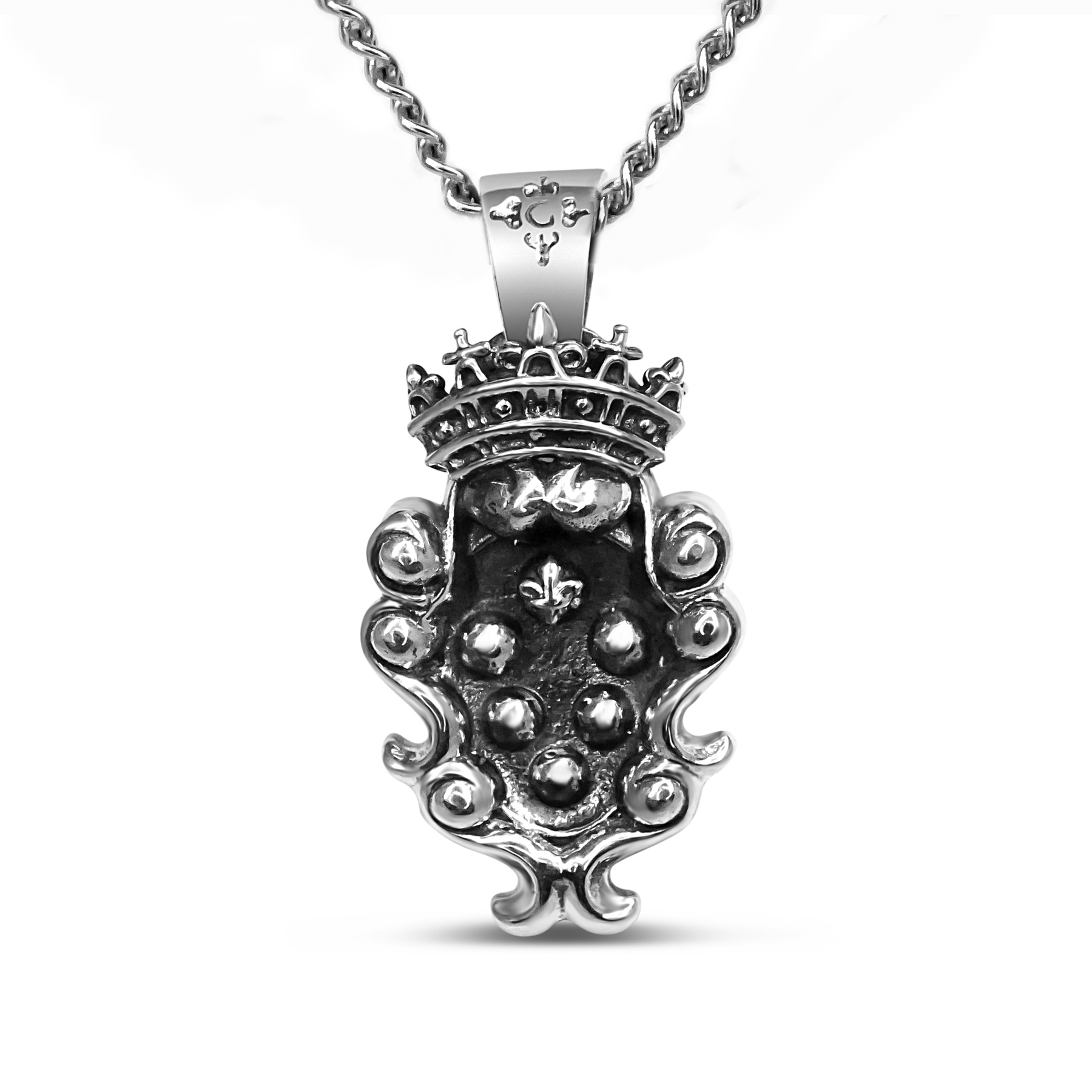 De Medici - Necklace | Oxidised Sterling Silver Pendant – Girati