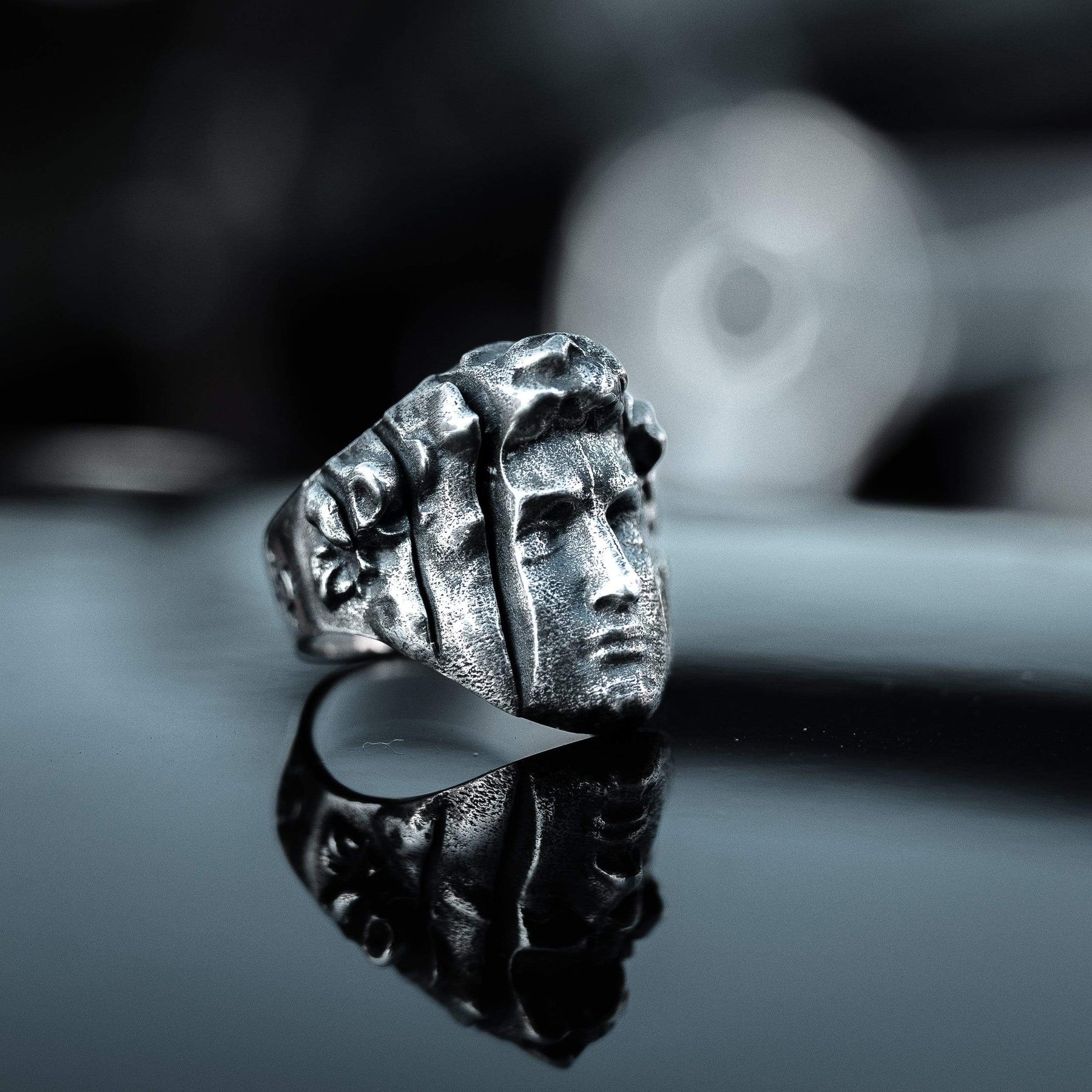 Divisione | Oxidised Sterling Silver Ring – Girati