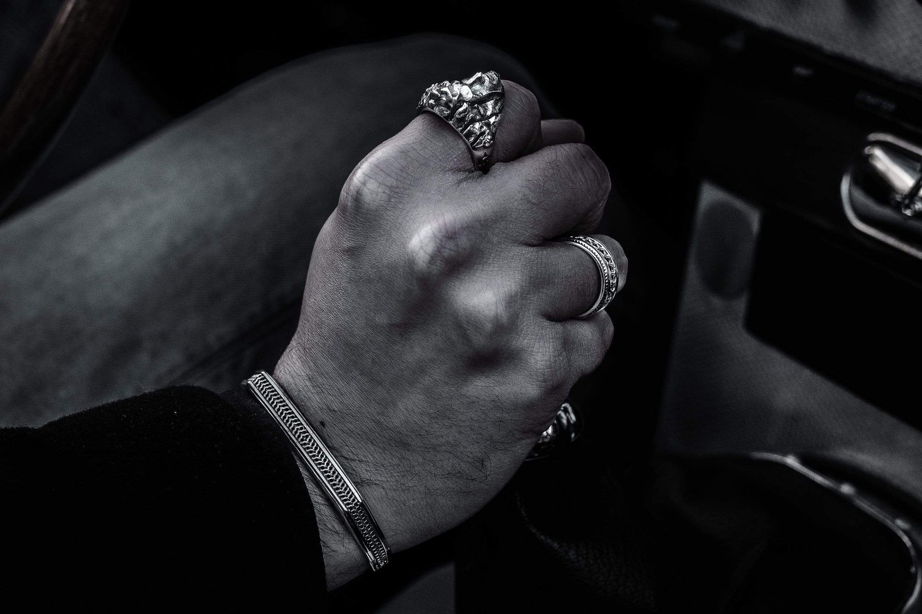 Divisione | Oxidised Sterling Silver Ring – Girati